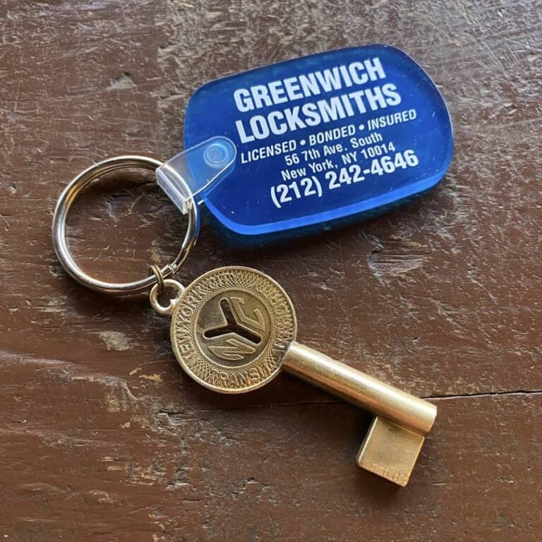 NYC Subway Token Keys Handcrafted by Greenwich Locksmiths
